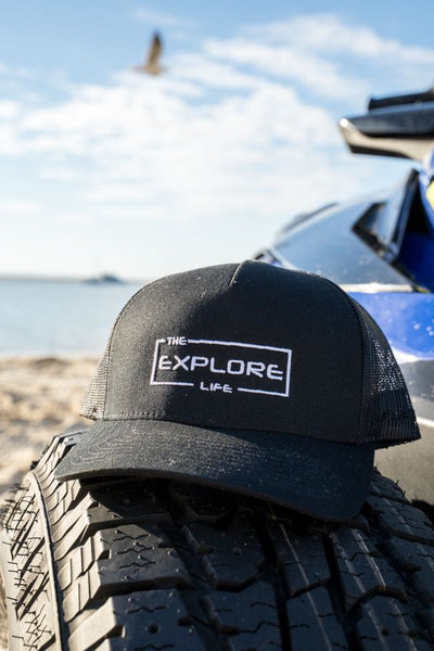 Explore Curved Trucker Hat - Black – The Explore Life