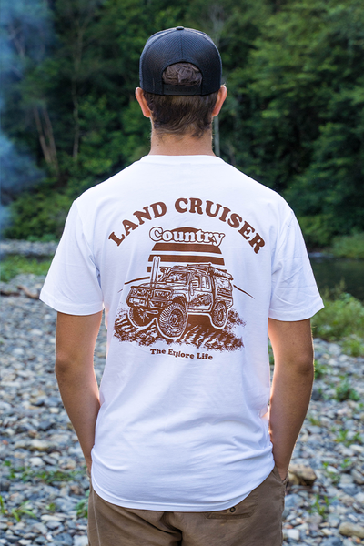 Land Cruiser Country - Tee - White – The Explore Life