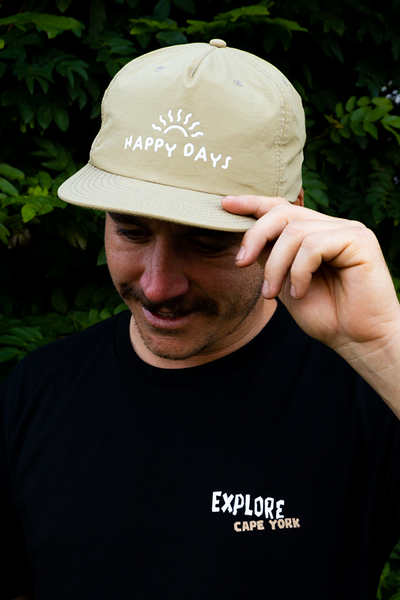 Happy Days Surf Cap - Khaki – The Explore Life